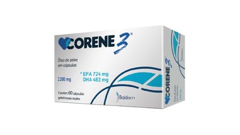 Corene 3 Óleo de Peixe 1100mg 60 cápsulas