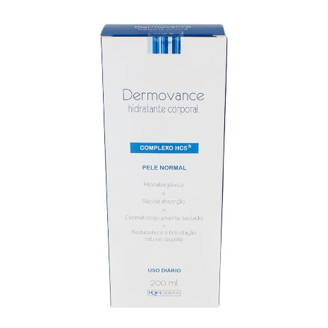 Dermovance FQM Derma Locao Hidratante Pele Normal 200ml