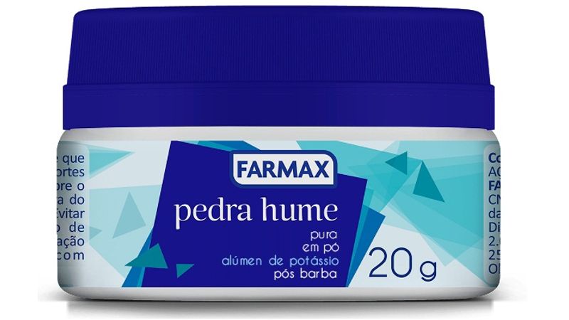 Pedra Hume Pura Po Farmax 20g