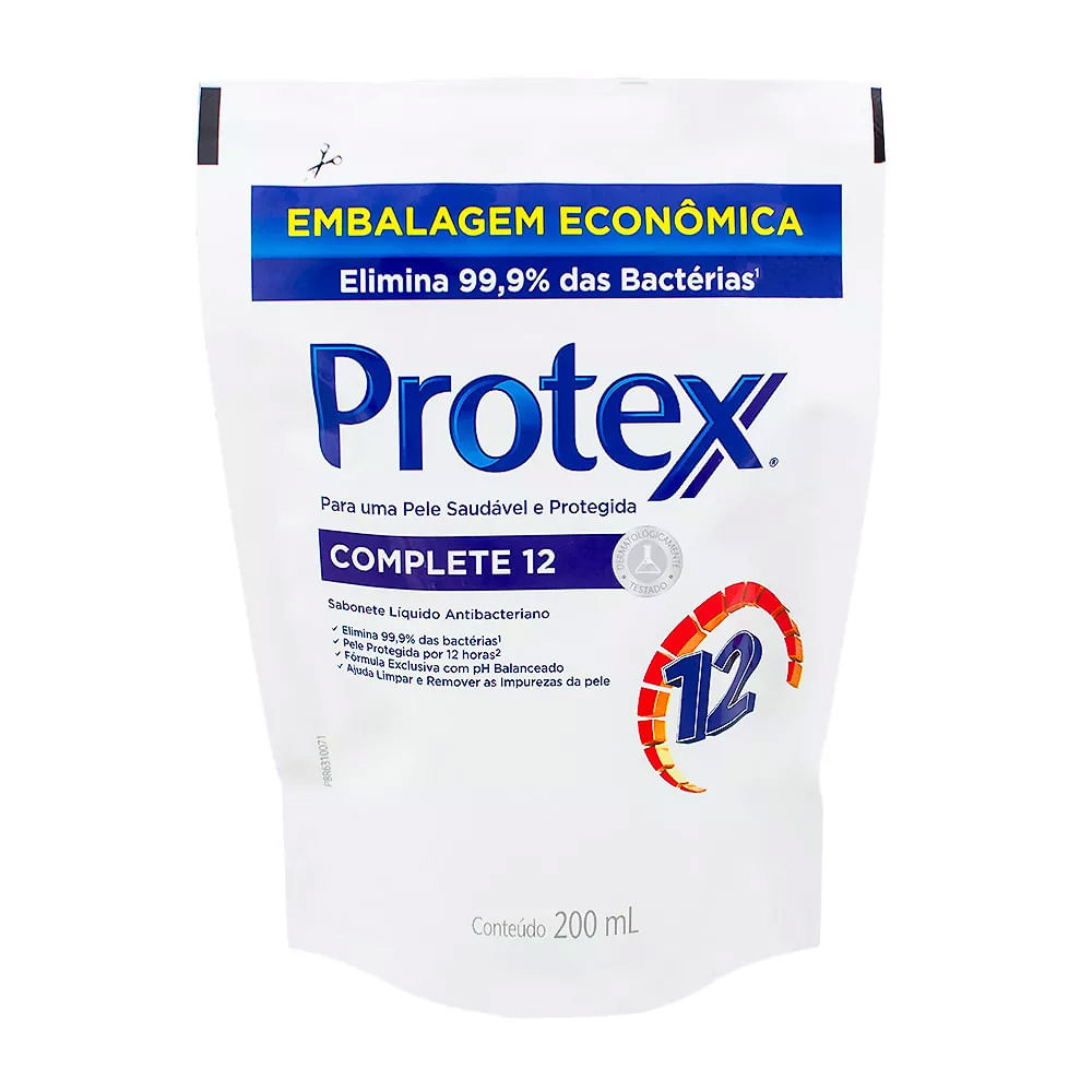 Sabonete Liquido Protex Complete 12 Refil 200ml