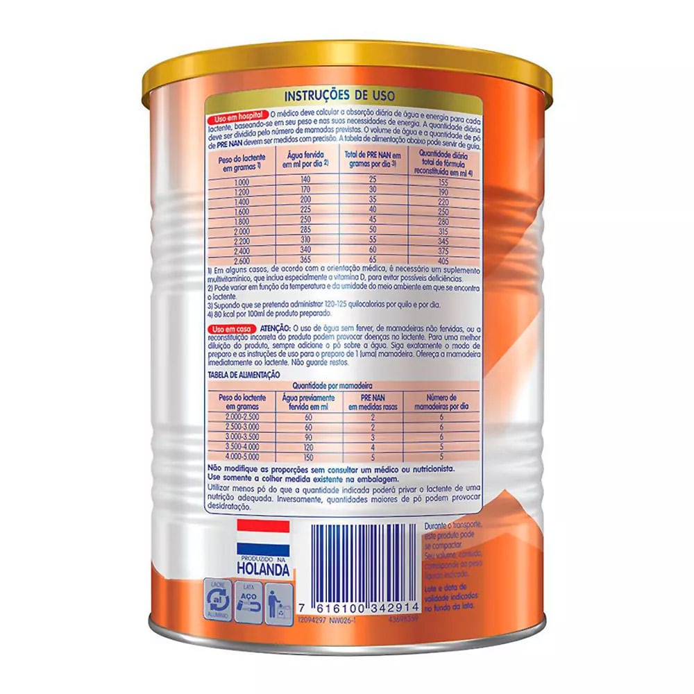 Pre NAN Formula Infantil 400g