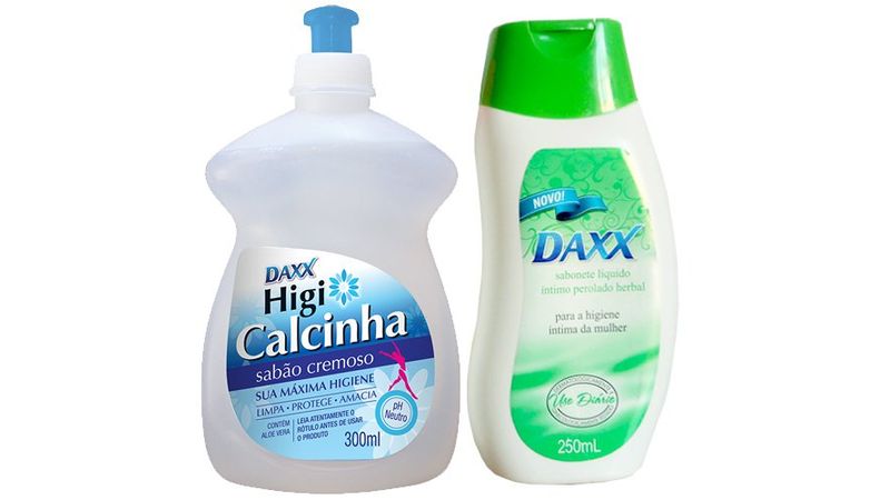 Sabao Liquido Higicalcinha 300mL + Sabonete Intimo Daxx Perolado Herbal ...