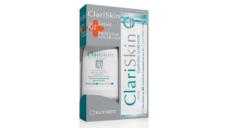 Kit Clariskin Creme 30g + Clariskin Protetor Solar FPS30 60g