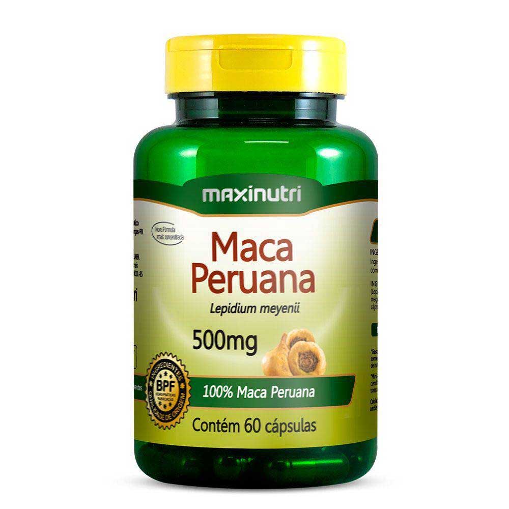 Maca Peruana 500mg Maxinutri 60 capsulas