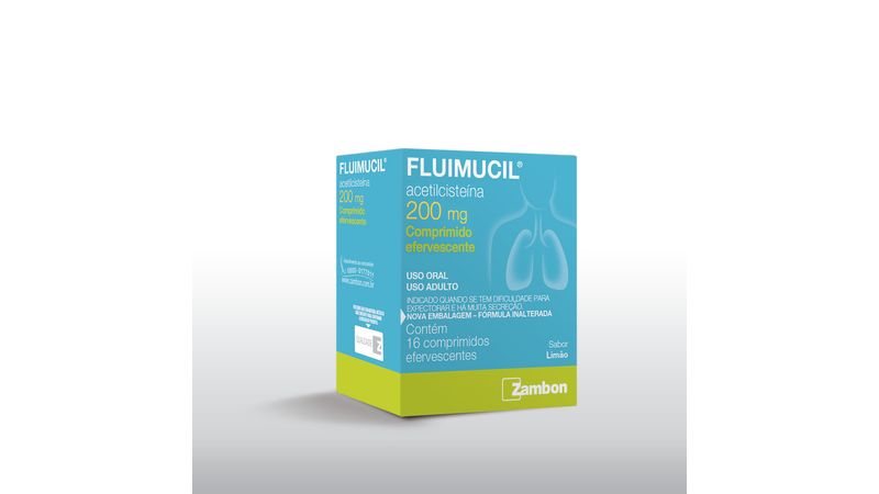 Fluimucil 200mg 16 comprimidos efervescentes