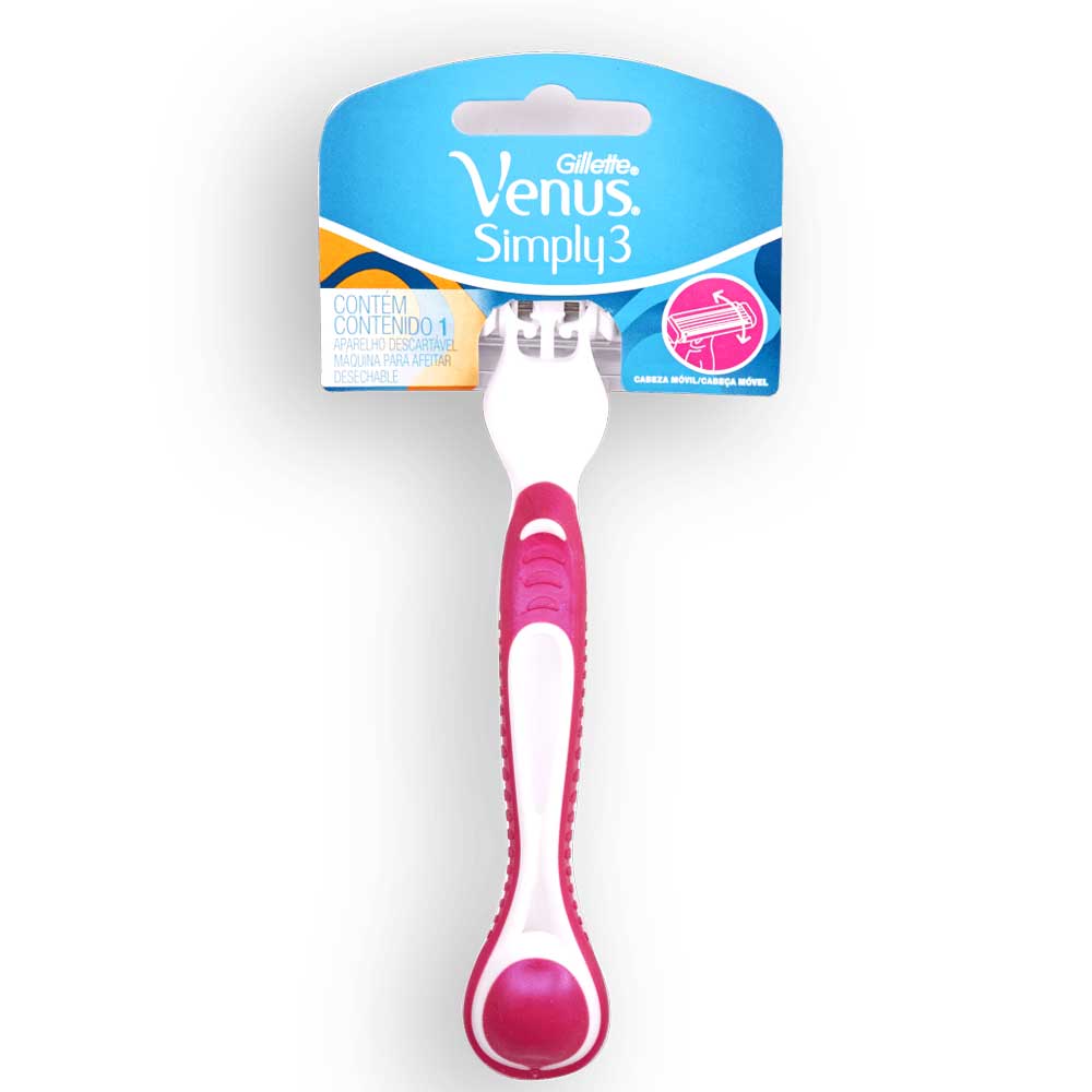 Aparelho Depilatorio Venus Simply 3 com 1 Unidade Cores Sortidas