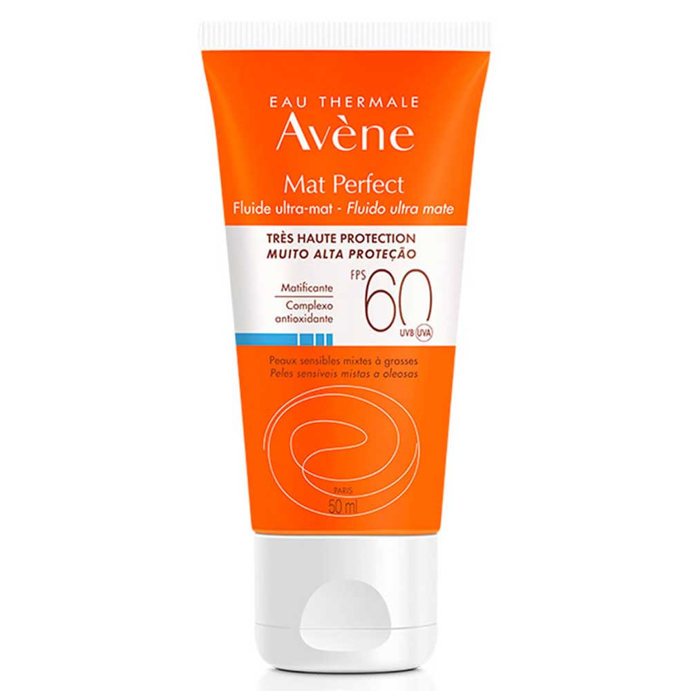 Protetor Solar Avene Mat Perfect Fluido Ultra Mate FPS 60 50ml