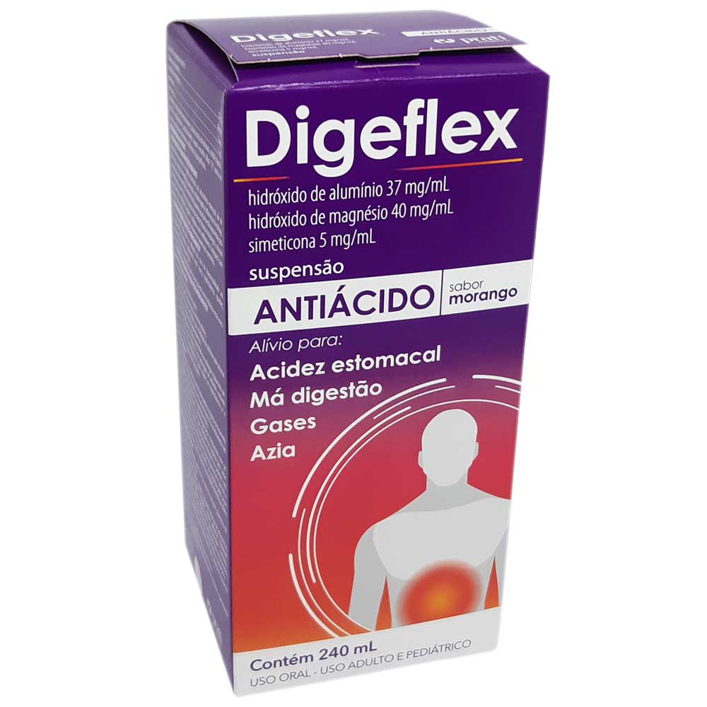 Digeflex suspensao oral Sabor Morango 240ml