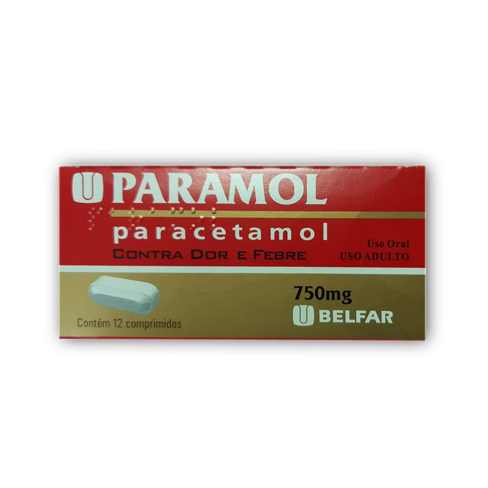 Paramol 750mg 12 comprimidos