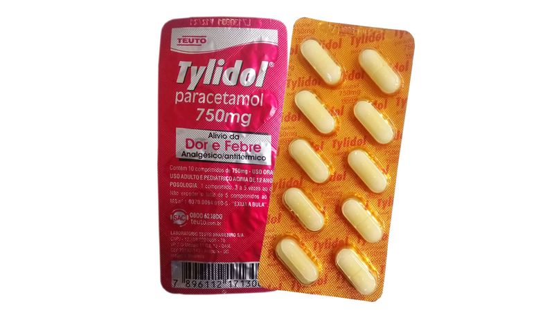 Tylenol 750mg 10 comprimidos