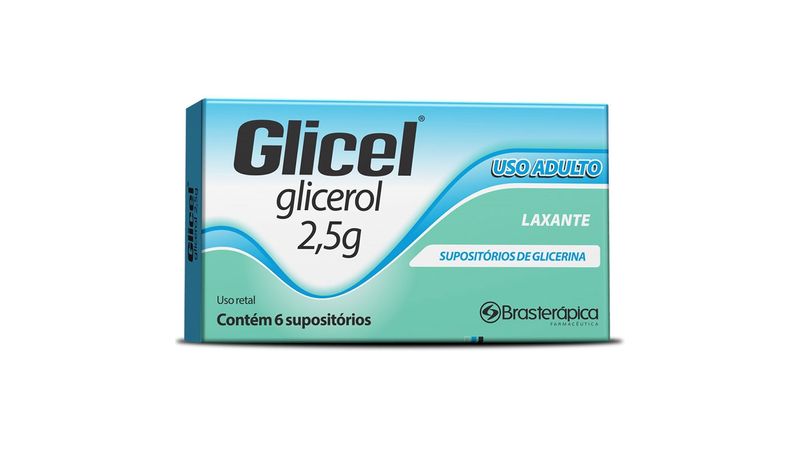 Glicel 2,5g Adulto 6 supositorios de glicerina