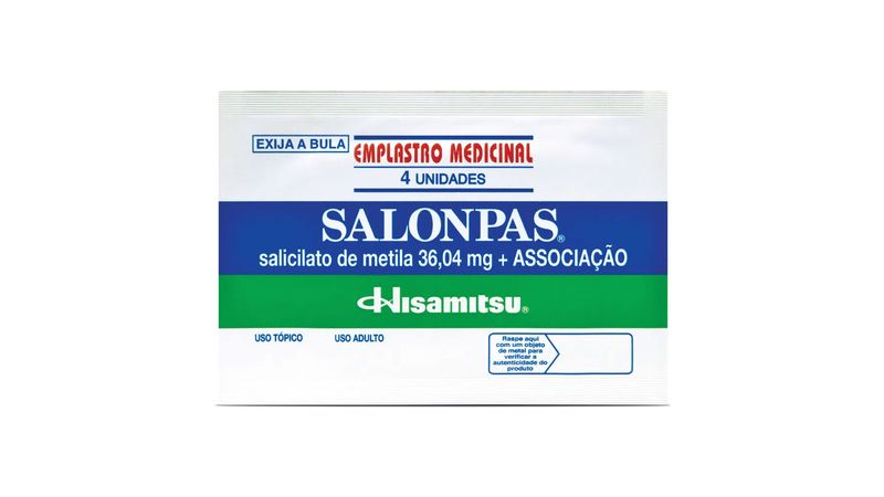 Salonpas Emplastro Pequeno 4 unidades