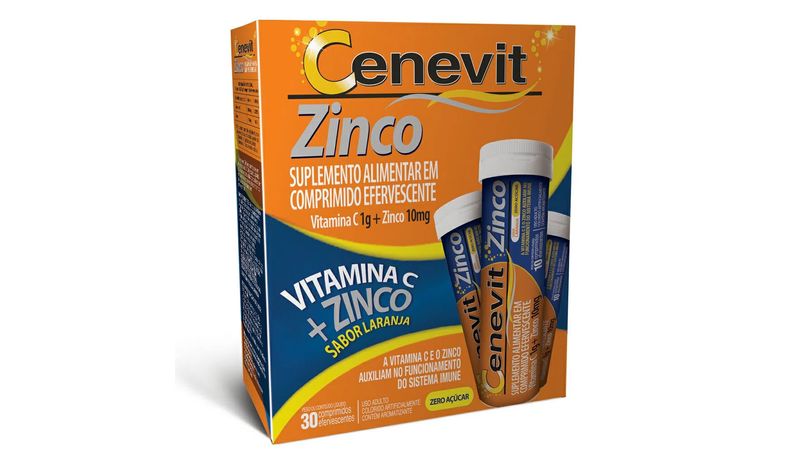 Cenevit Zinco 1g+10mg 30 comprimidos efervescentes