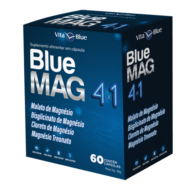Comprar suplemento Mag Blue 4 em 1 60 cápsulas
