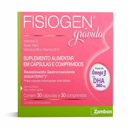 Fisiogen Grávida 30 Capsulas e 30 Comprimidos