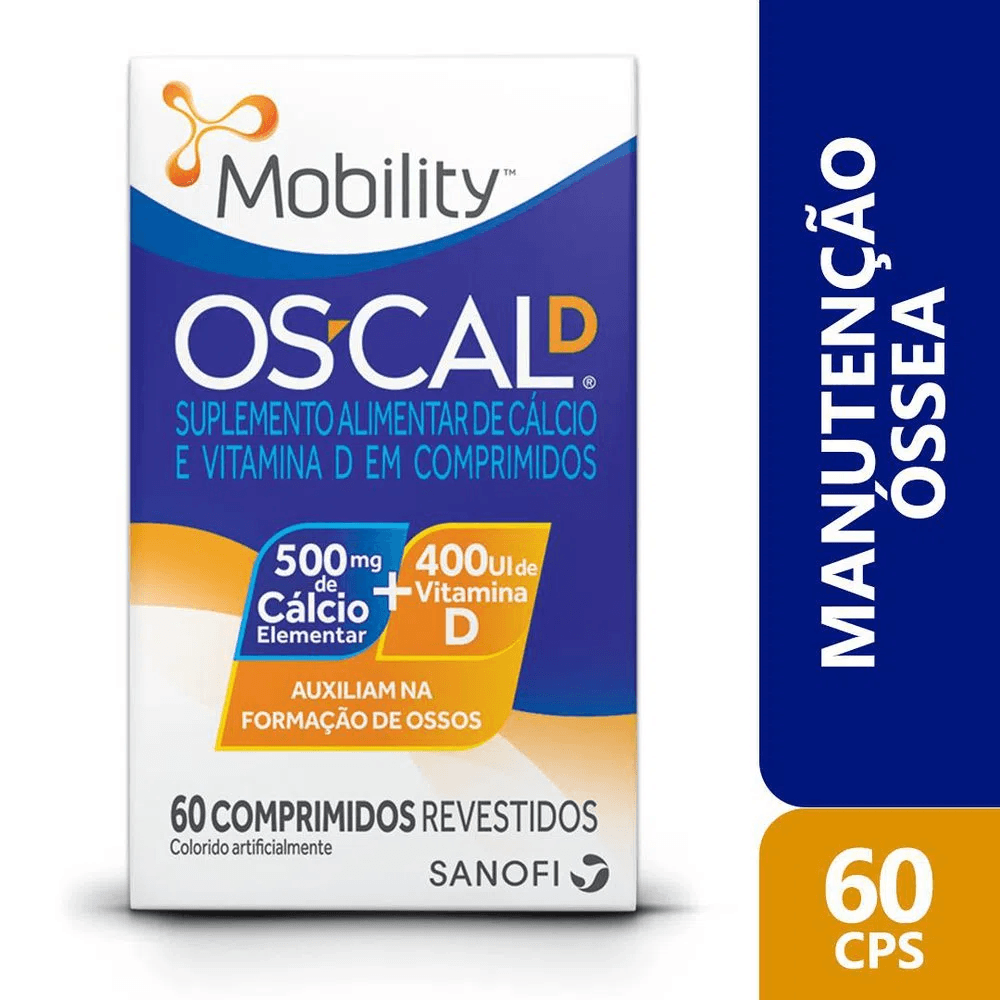 Oscal D 500mg + 400ui 60 Comprimidos Revestidos