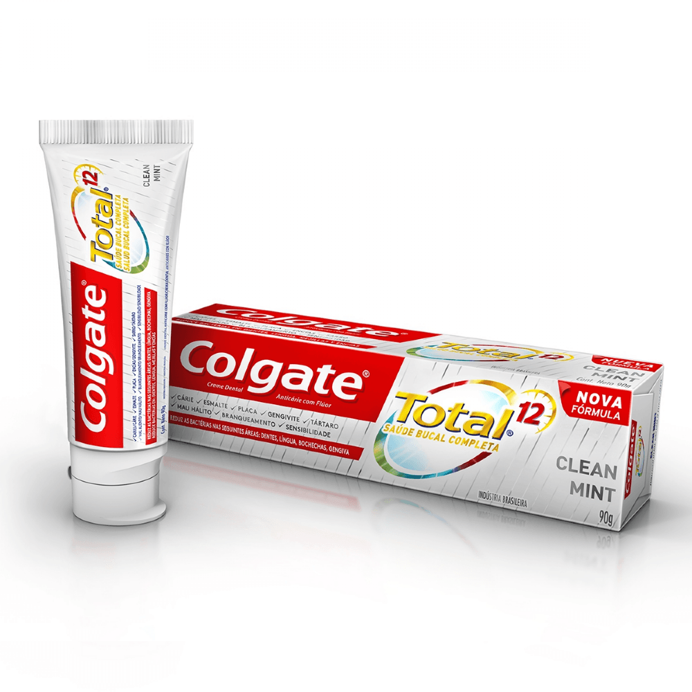 Creme Dental Colgate Clean Mint Total 12 90G
