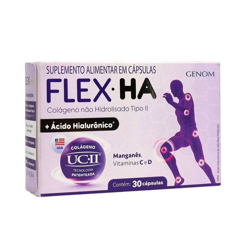 Menor preço colágeno Flex HA Genom 30 cápsulas