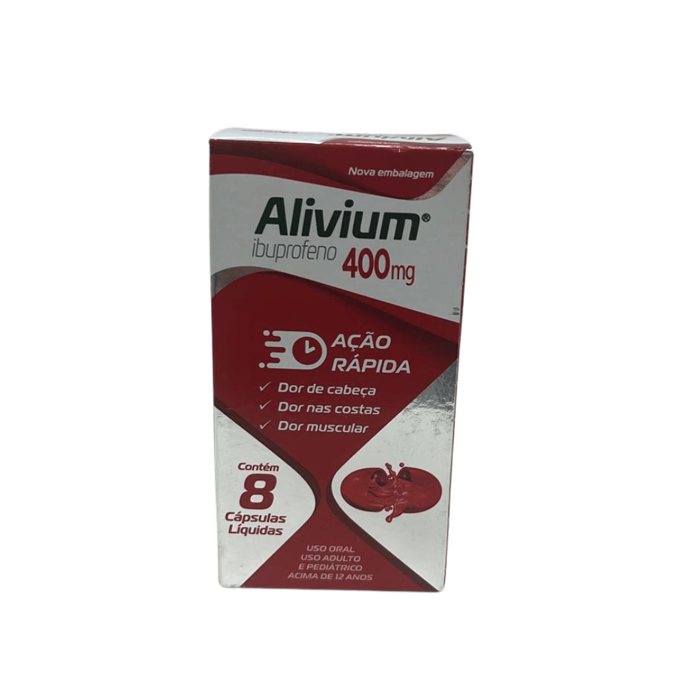 Alivium 400mg 8 capsulas liquidas