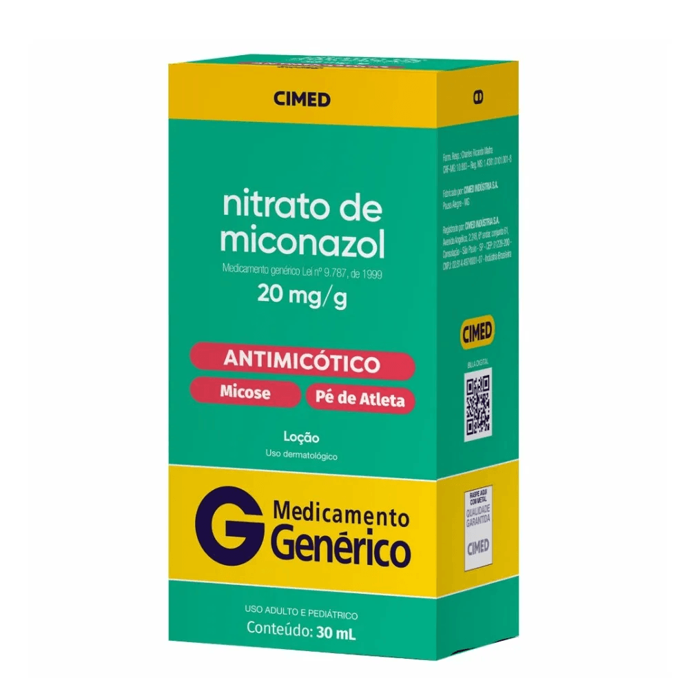Nitrato de Miconazol 20mg/g Loção 30mL