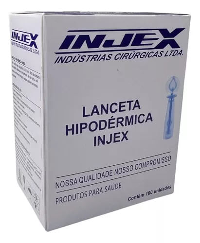 Compre lanceta hipodérmica Injex 100 unidades