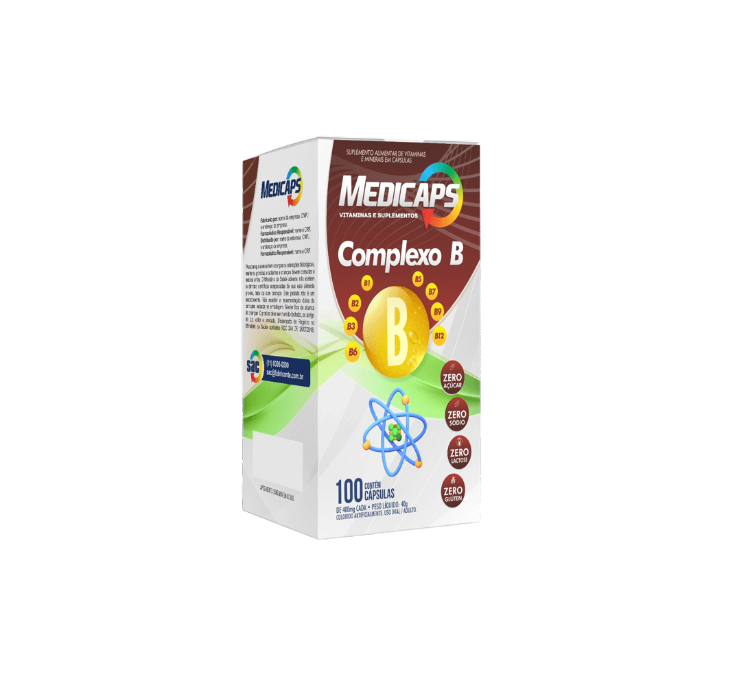 Complexo B Medicaps 100 cápsulas