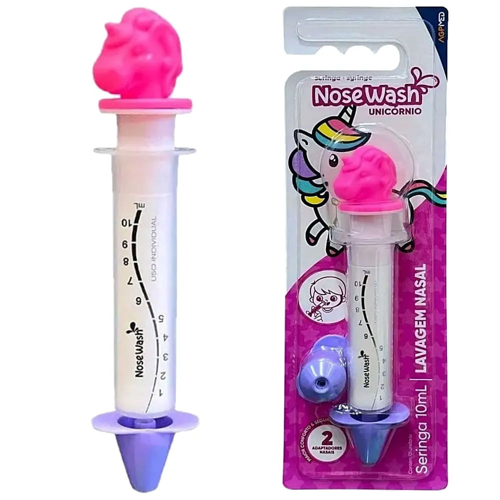 Seringa para Lavagem Nasal Nose Wash Unicórnio