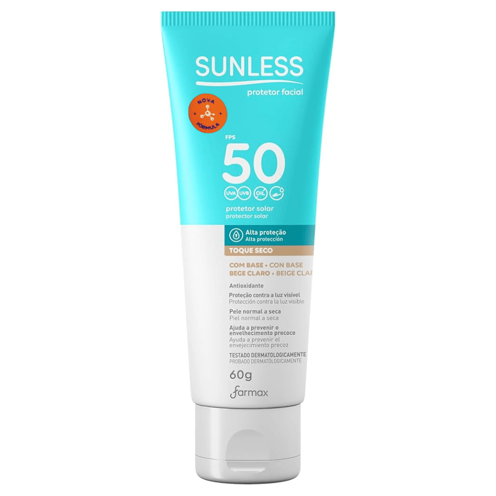 Compre protetor solar facial Sunless bege claro