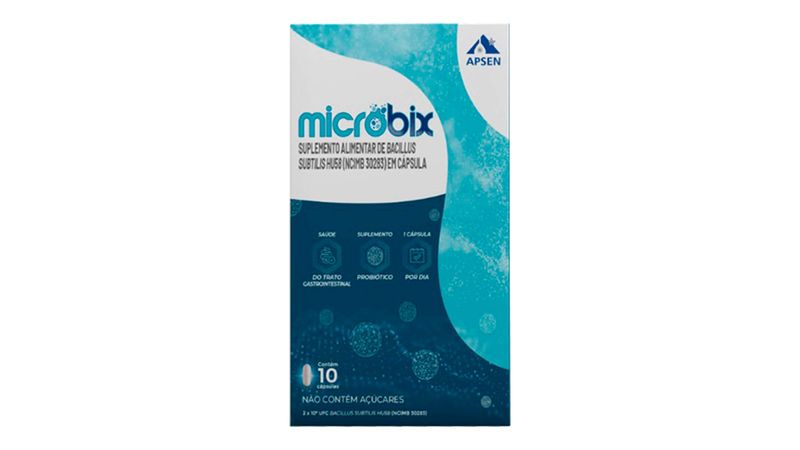 MICROBIX 10 CP Probiótico Apsen - Saúde Intestinal
